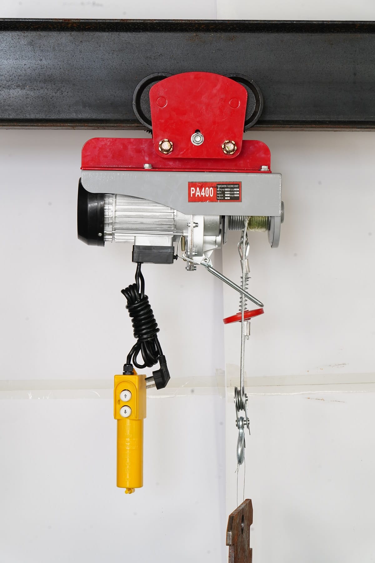Running Type Mini Electric Hoist | Movable Trolley Hoist for Beams